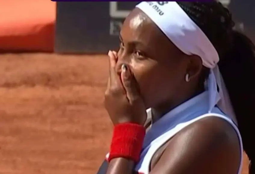 Coco Gauff has hilarious reaction to her viral Rome moment - Baze90
