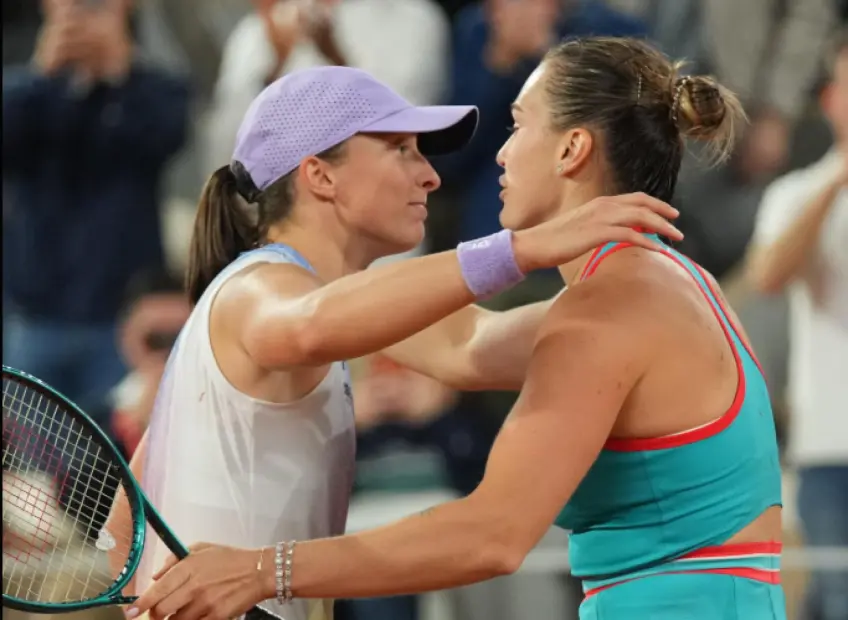 Aryna Sabalenka assesses Iga Swiatek's level after ending Pole's French Open reign
