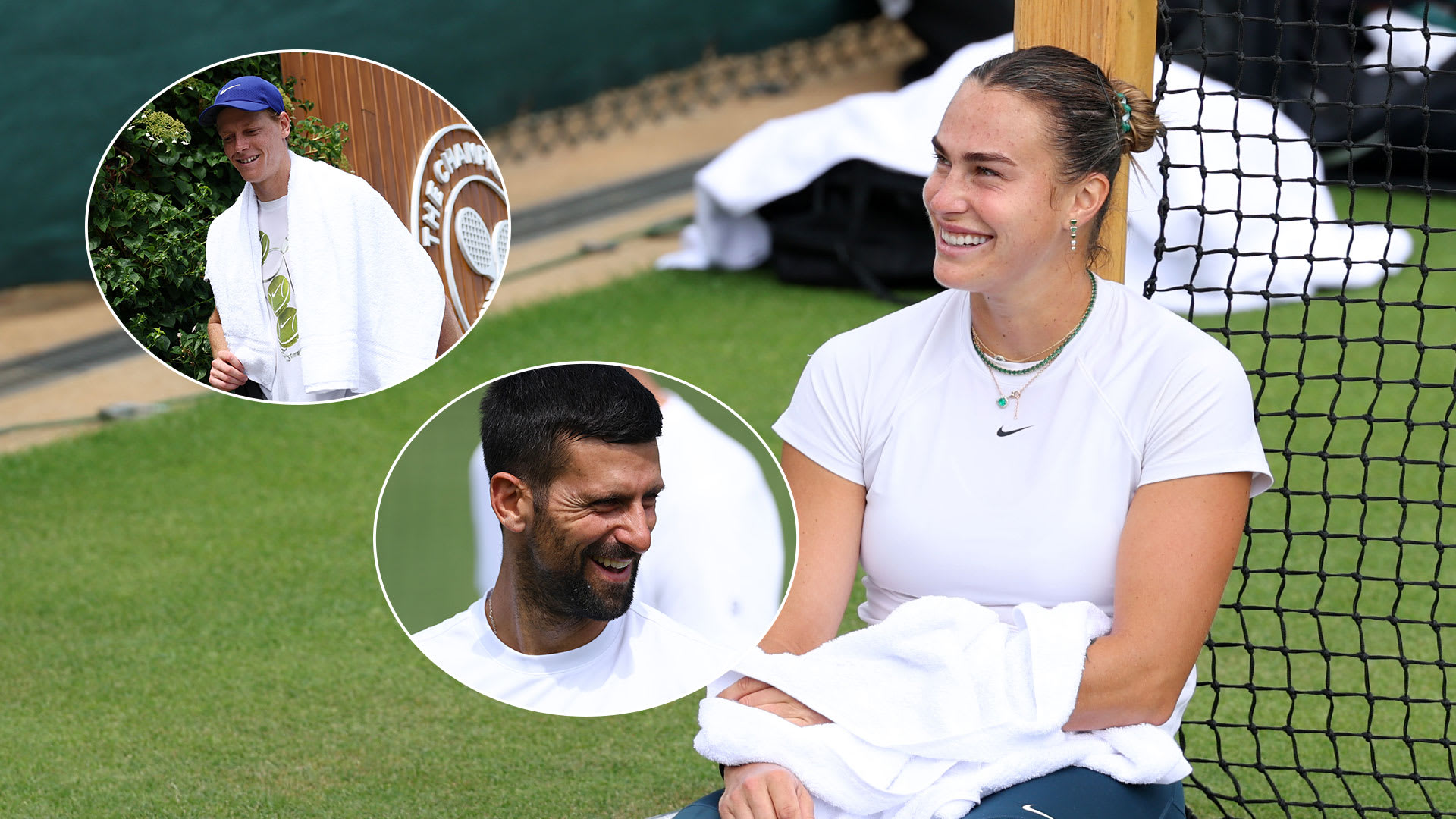 Mixed madness! Aryna Sabalenka practices with Novak Djokovic and Jannik Sinner at Wimbledon